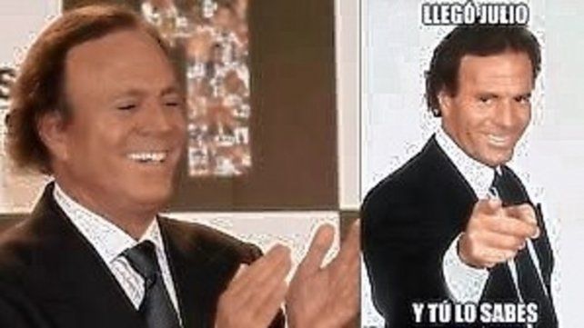 Ante la llegada del mes, Julio Iglesias y sus memes